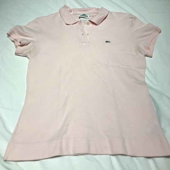 Lacoste | Tops | Lacoste Light Pink Polo Shirt | Poshmark